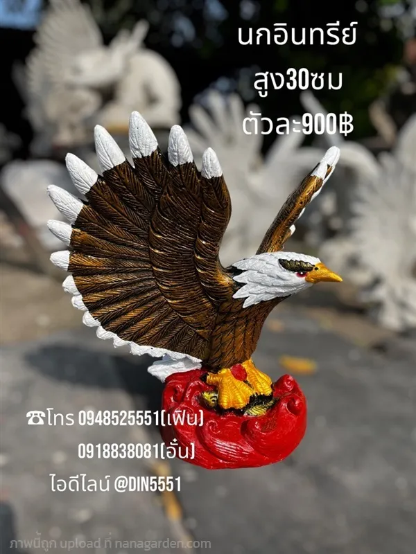 นกอินทรีวางเสาบ้าน สูง 30 เซนติเมตร ยาว 30 เซนติเมตร โดยด่านเกวียนเดคค ...