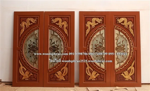 ประตูกระจกนิรภัยบานคู่ โดยวู๊ดแพร่ อ.เมืองแพร่ จ.แพร่ รหัสสินค้า 326403