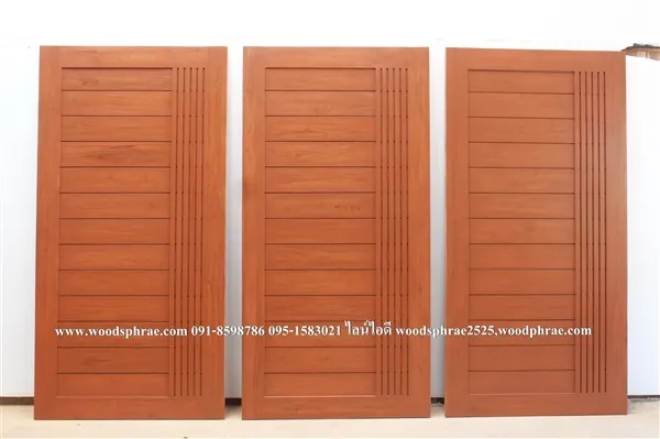 ประตูบานเดี่ยวไม้สักอบแห้ง โดยวู๊ดแพร่ อ.เมืองแพร่ จ.แพร่ รหัสสินค้า 333476
