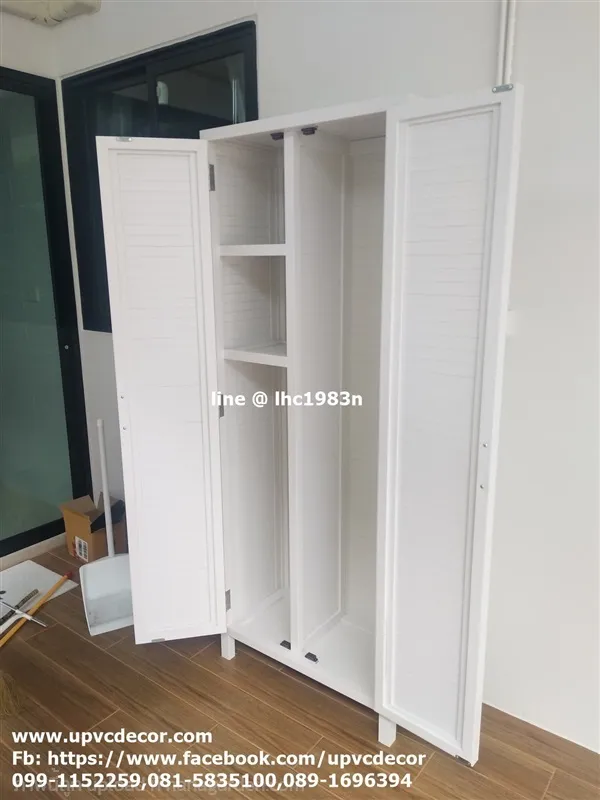 ตู้เก็บอุปกรณ์ทำความสะอาด ตู้เก็บไม้กวาดไม้ถู ตู้เก็บอุปกรณ์ โดยบ้านทำไม้ อ.พุทธมณฑล จ.นครปฐม ...