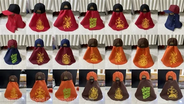 หมวกแก๊ปคลุมหน้าแฟชั่น โดยหมวกคลุมหน้า อ.บางใหญ่ จ.นนทบุรี รหัสสินค้า ...